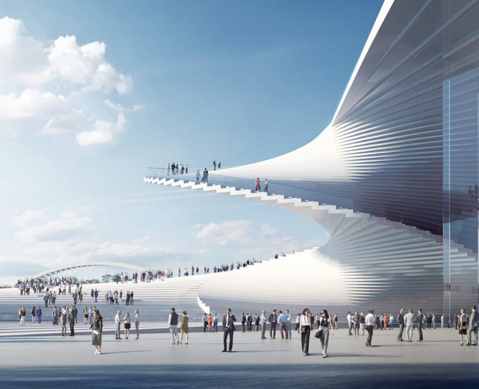 Snøhetta : les premières images de son projet pour l’Opéra de Shanghai