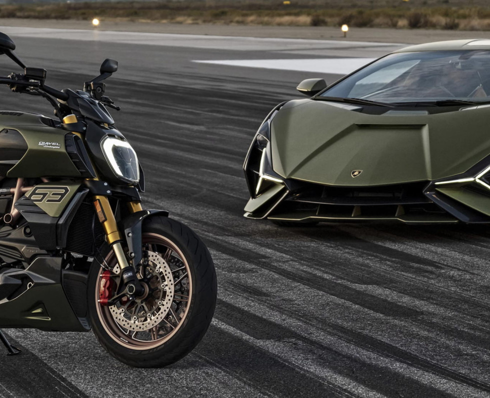 Ducati Diavel 1260, une moto inspirée de la Lamborghini Sián FKP 37