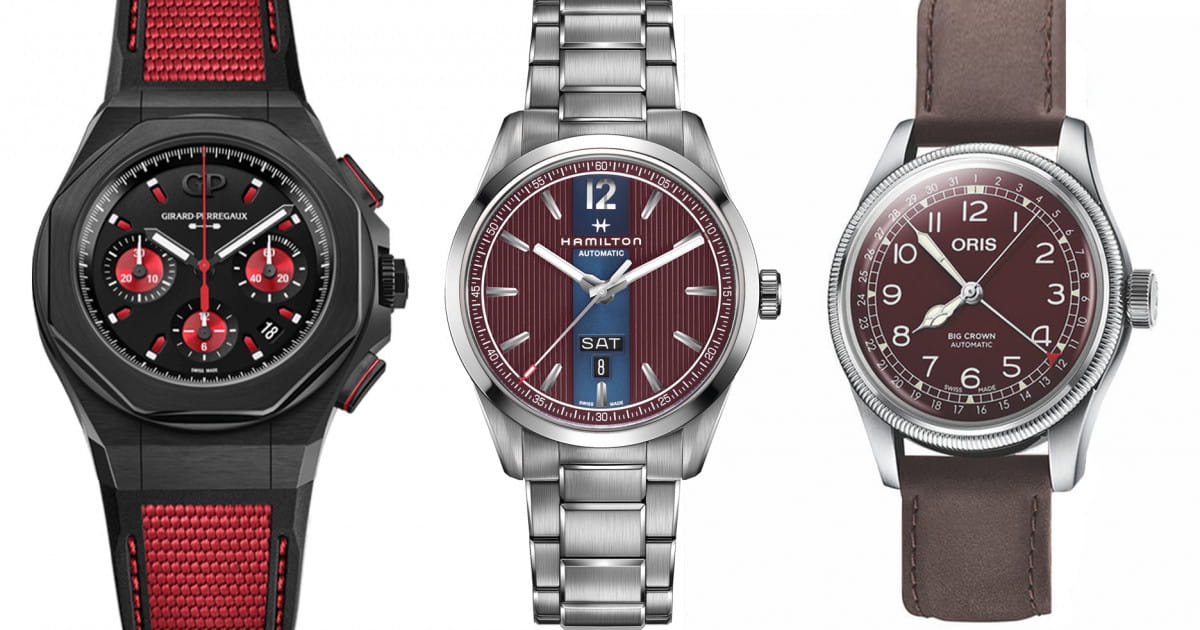 Shopping - montres : sélection rouge passion - The Good Life